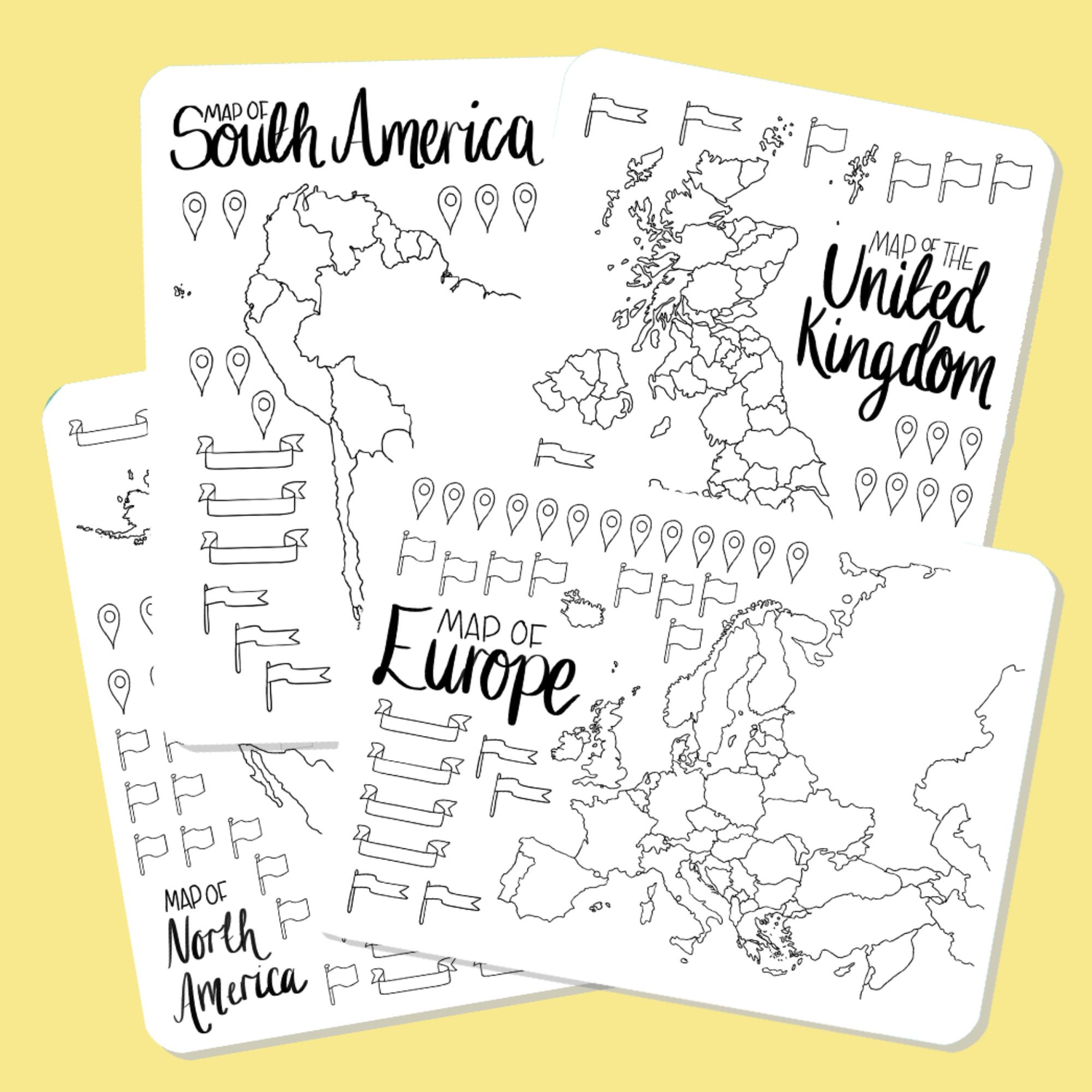 Map Sticker Sheets – Where's Clare