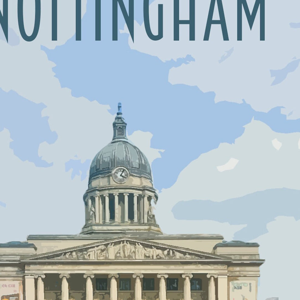 Nottingham Travel Poster – Where's Clare