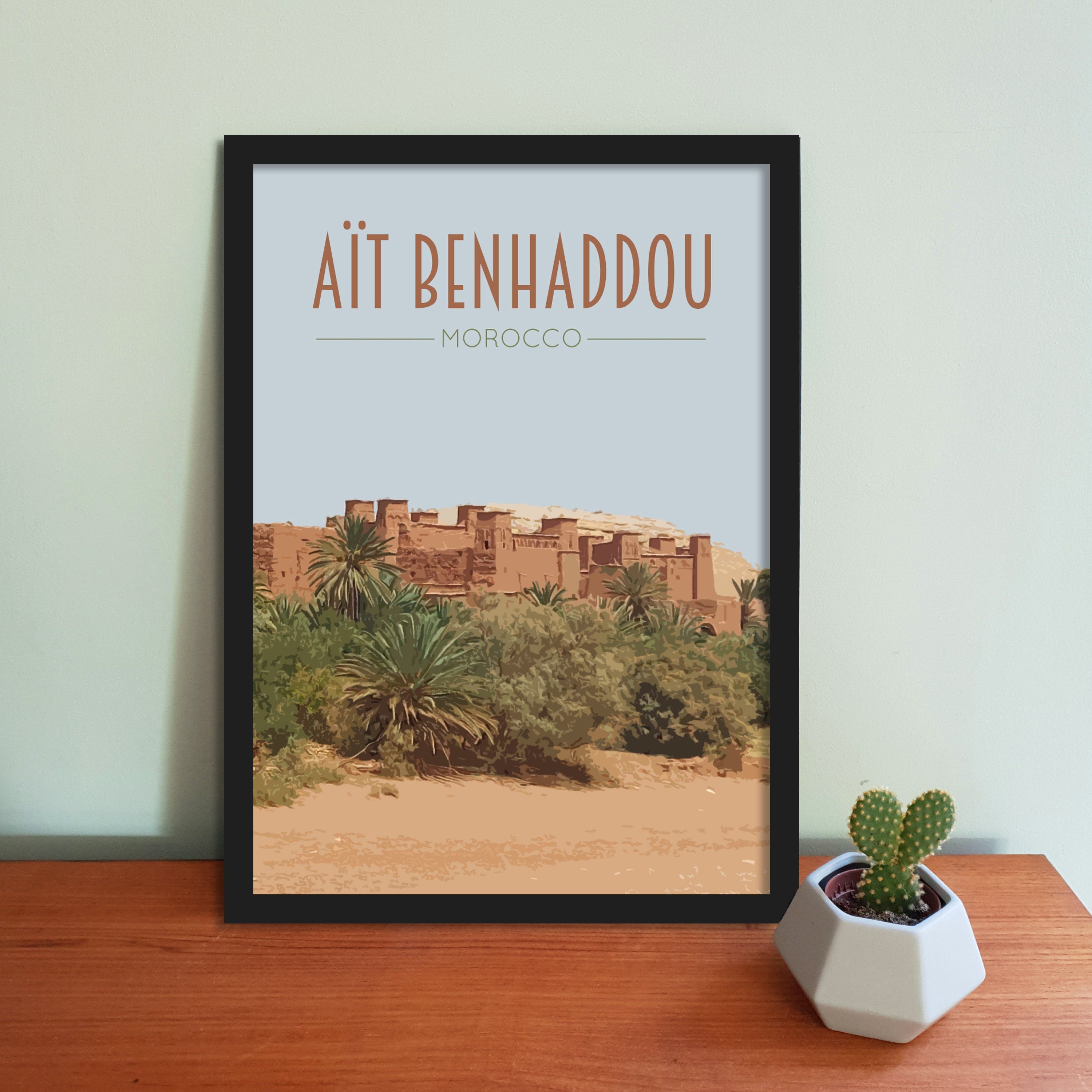 Ait Benhaddou Travel Poster – Where's Clare