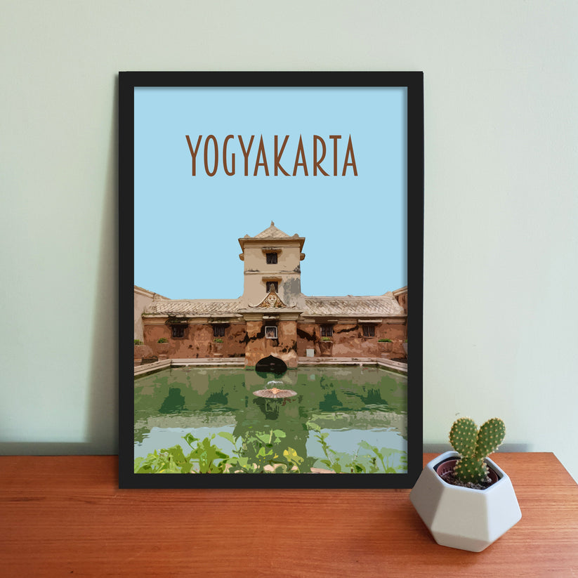 Yogyakarta Travel Poster – Where's Clare