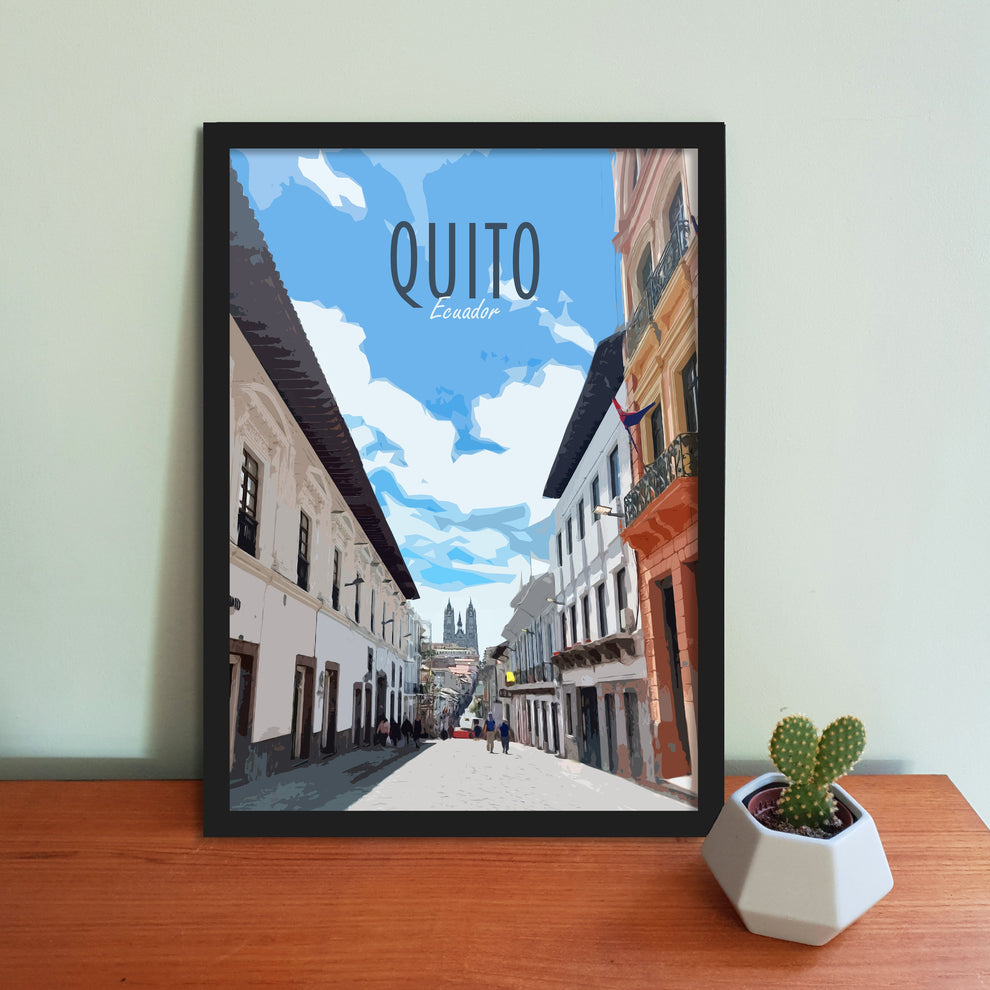 Quito Travel Poster – Where's Clare